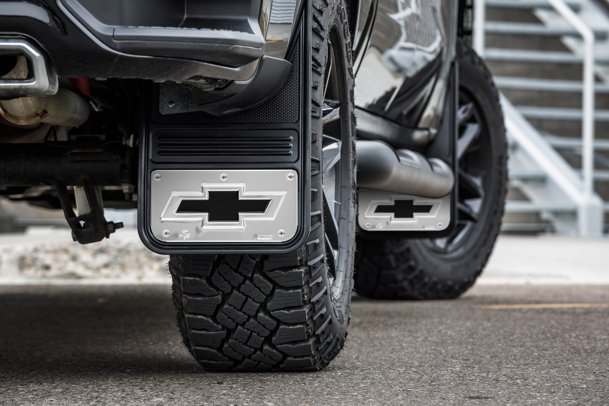 Truck Hardware Chevy Logo Mud Flap Set